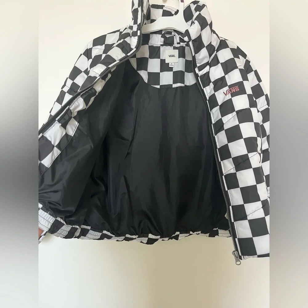 Vans | Jackets & Coats | Vans Foundry V Printed Puffer Mte Jacket Black ...